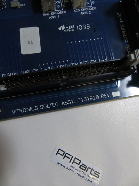 Vitronics Soltec Input Output Relay Board Assy -3151920 – PFIParts