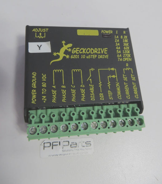 GECKODRIVE G201 Stepper Motor Drive, 10 µStep, 1-7A, 24-80VDC – PFIParts